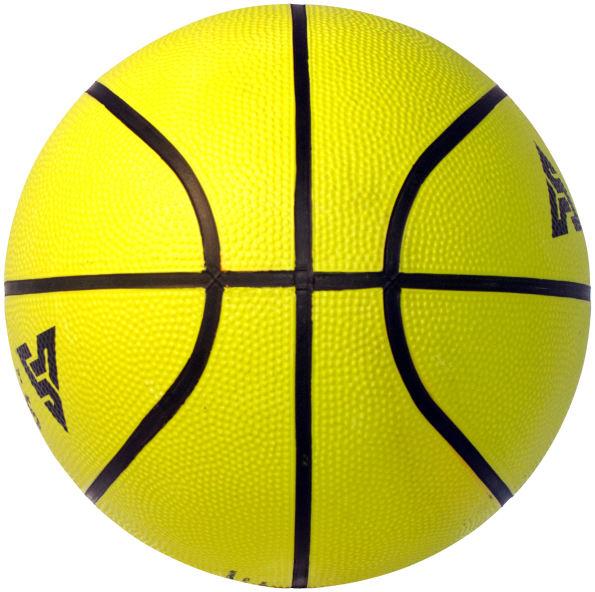 Sterling Athletics Neon Yellow Indoor/Outdoor Rubber Basketball
