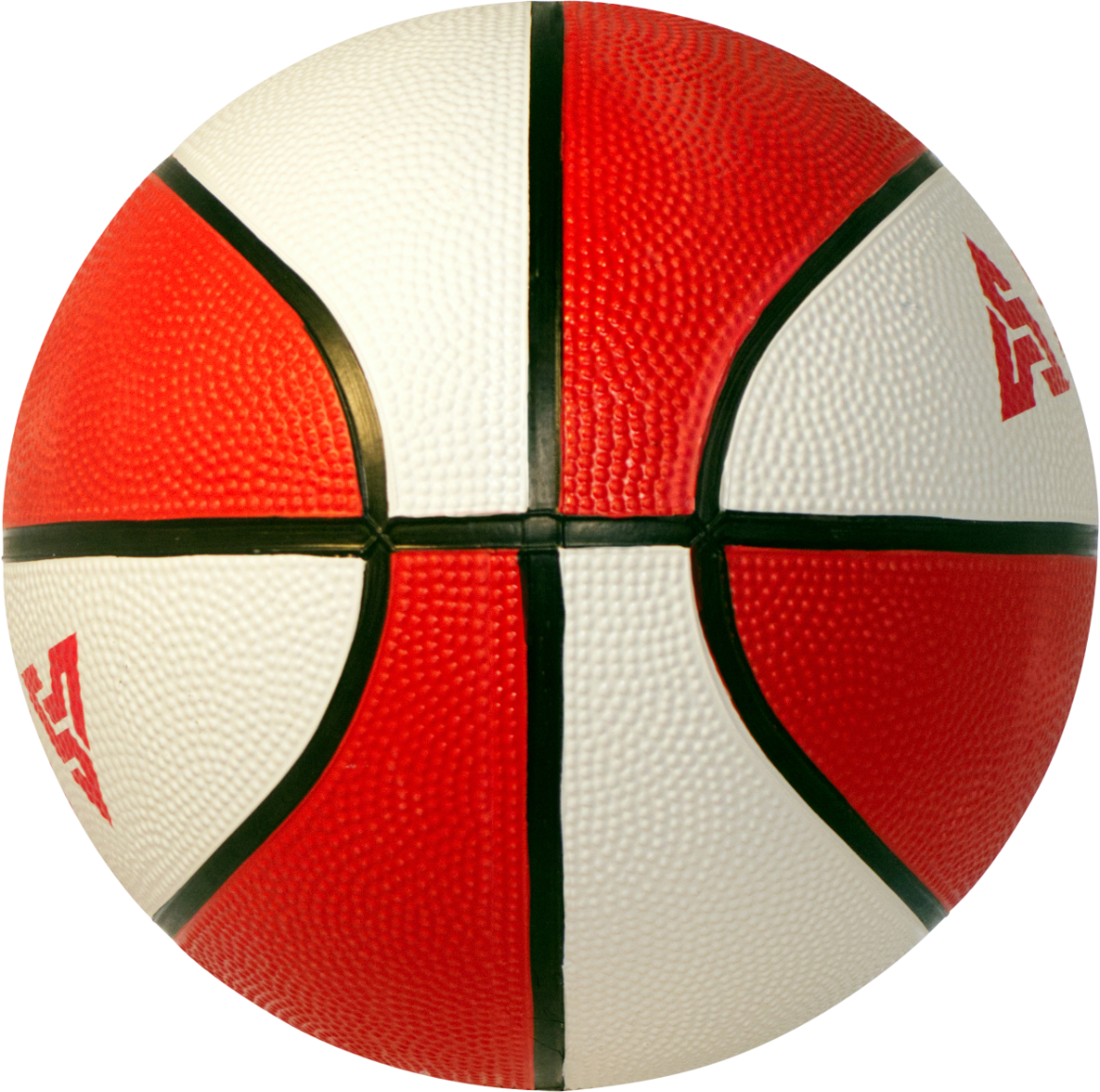 Sterling Athletics Red/White Indoor/Outdoor Rubber Basketball